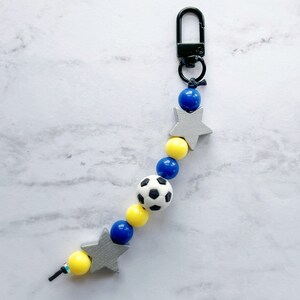 Soccer Party Favor DIY Keychain Kit Kids Sports Birthday Party Soccer ...