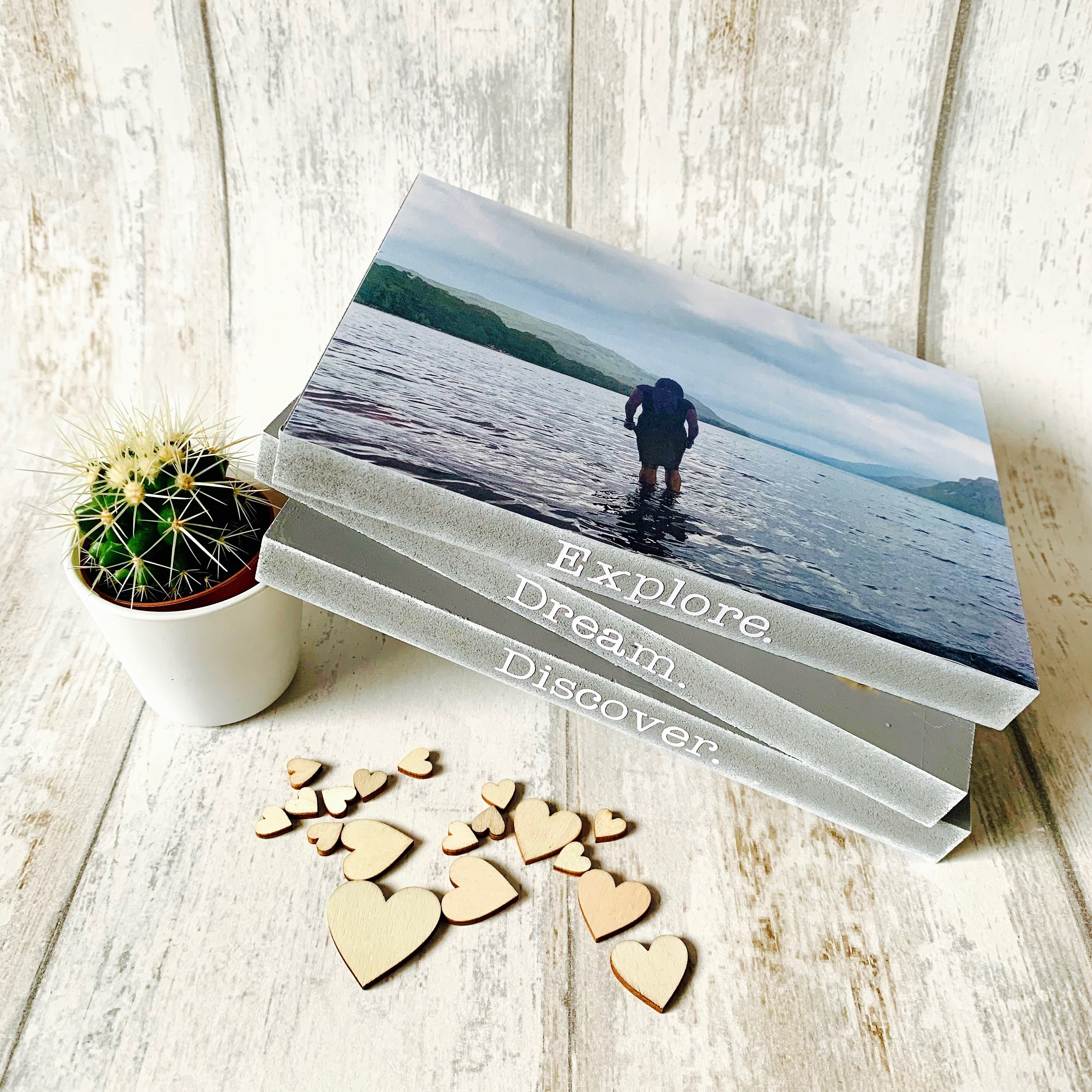 Photo Faux Book Stack Decor Family Name Faux Books - Etsy UK