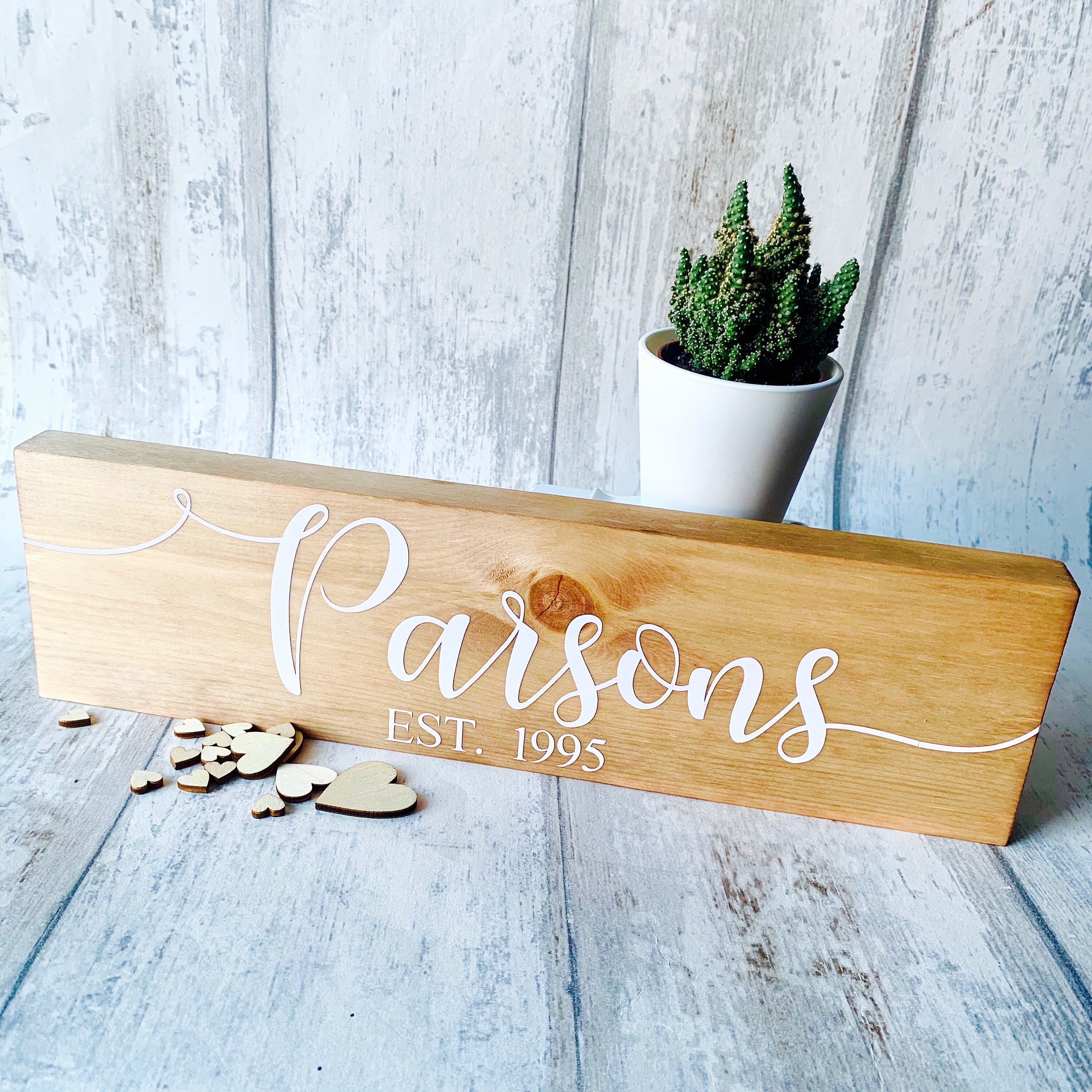 Last Name Plaque Wooden Plaque Family Name Sign Home | Etsy