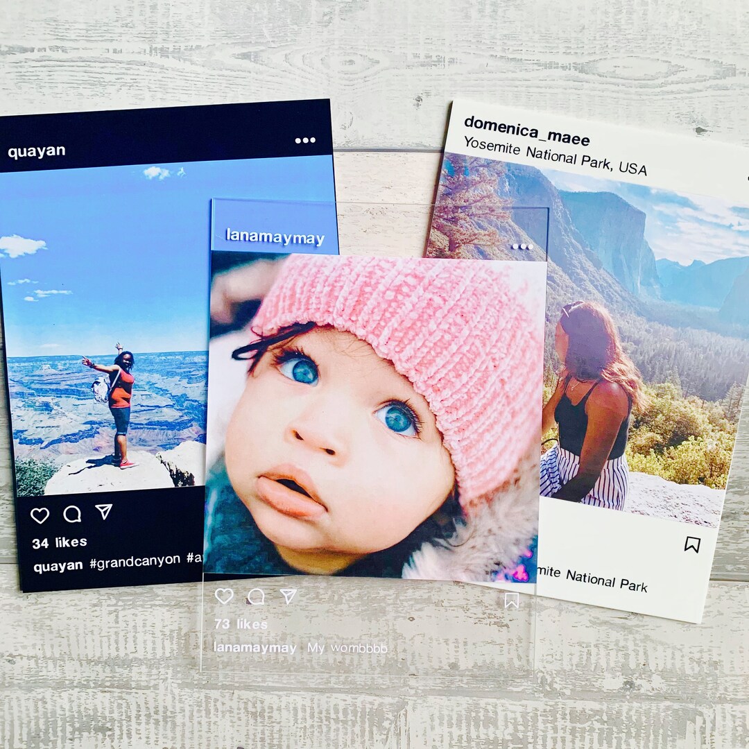 Instagram Plaque Photo Plaque Instagram Sign Instagram Post Plaque ...