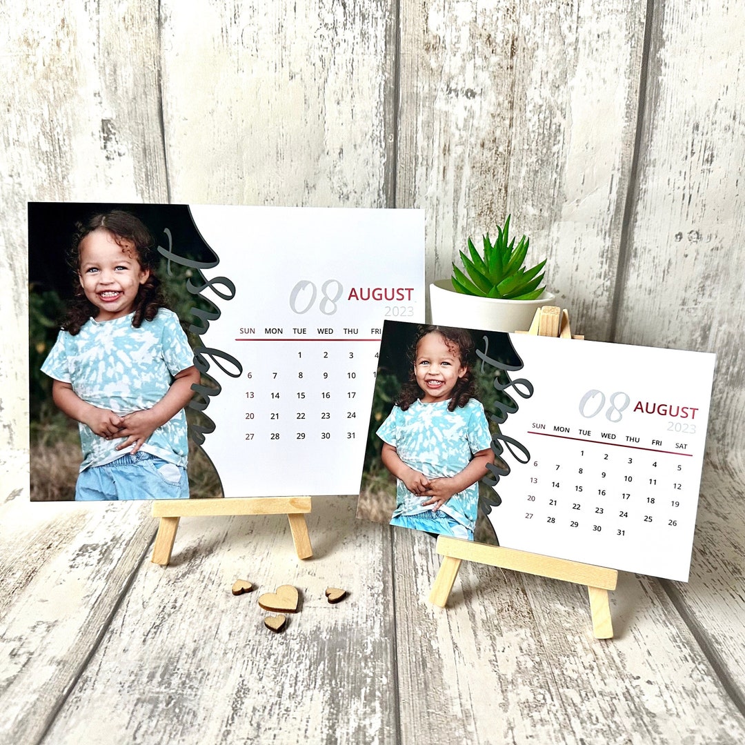 Photo Calendar 2023 Easel Calendar Desk Calendar Couple Calendar Family ...