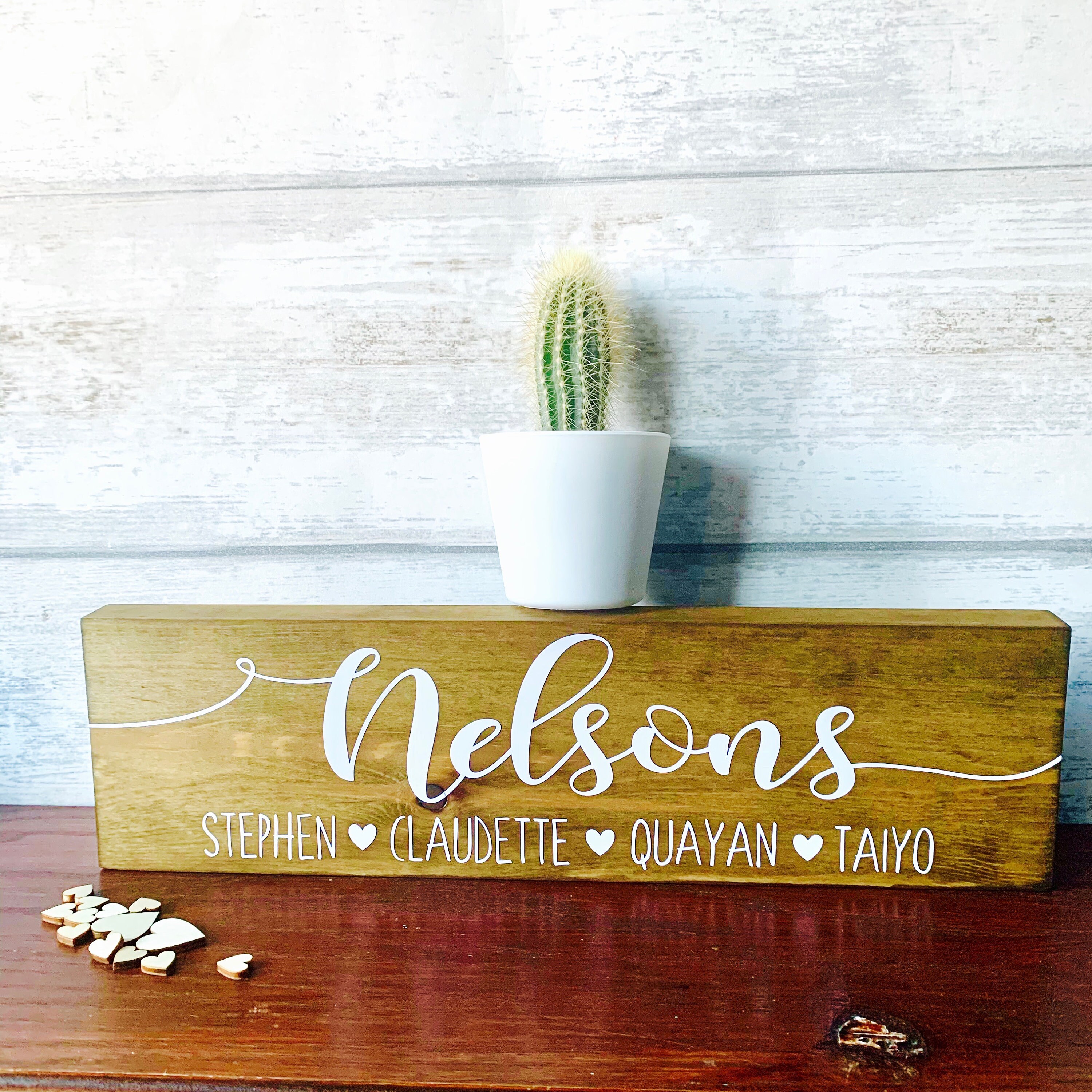 Last Name Plaque Wooden Plaque Family Name Sign Home | Etsy