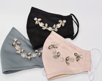 Jeweled Face Mask - Etsy