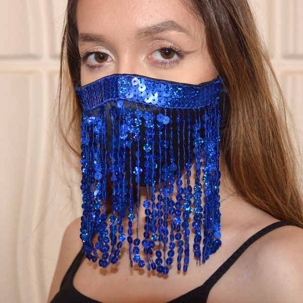 Royal Blue Mask - Etsy