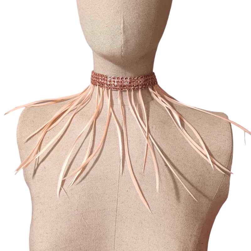 Feather Choker - Etsy