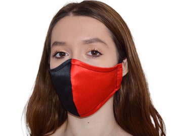 Red and Black Mask | Etsy