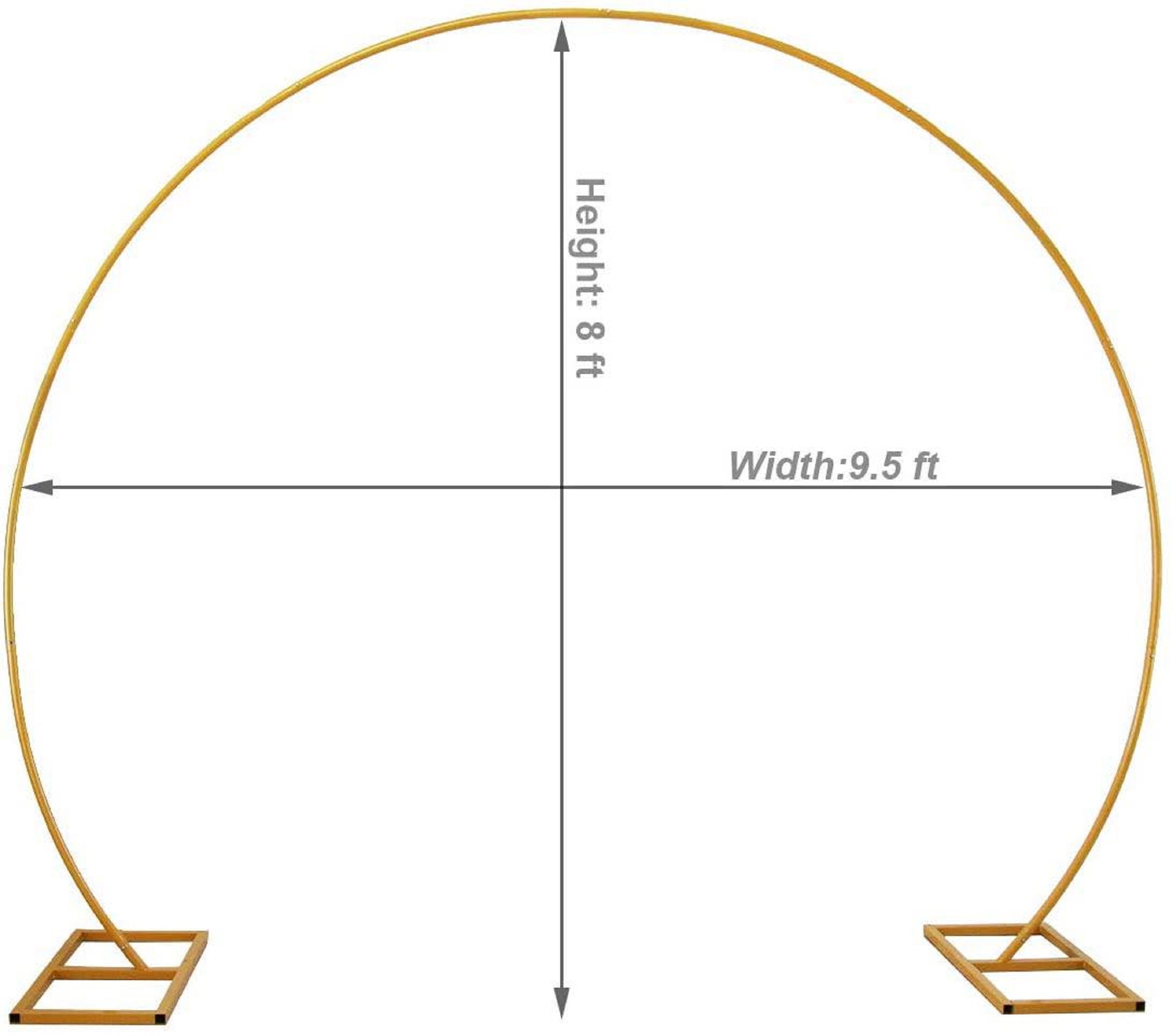 8 X 9.5 FT Metal Balloon Arch - DIY Décor Ring - Round Party Decoration ...