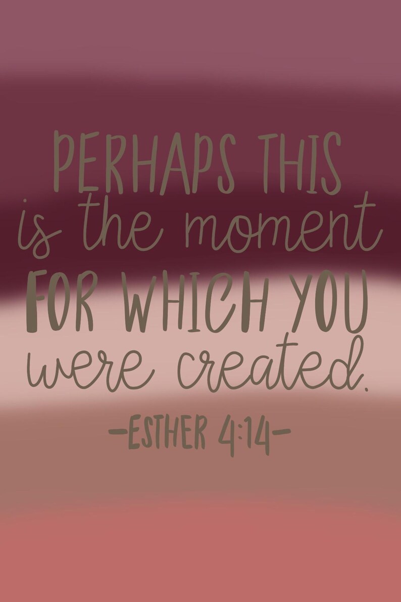Esther/bible Verse Printable - Etsy