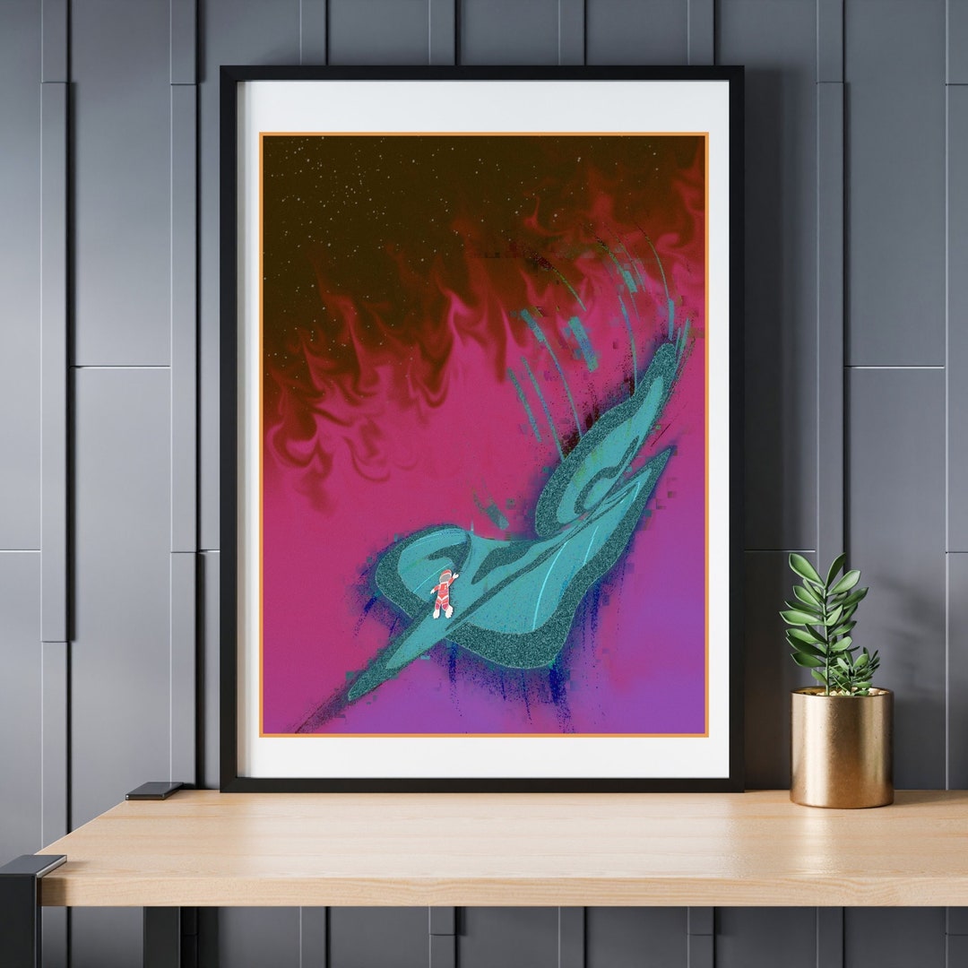Flaming Milky Poster, Printable Wall Art, Trendy Art Print, Digital ...