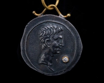 Julius Caesar Coin Necklace - Etsy