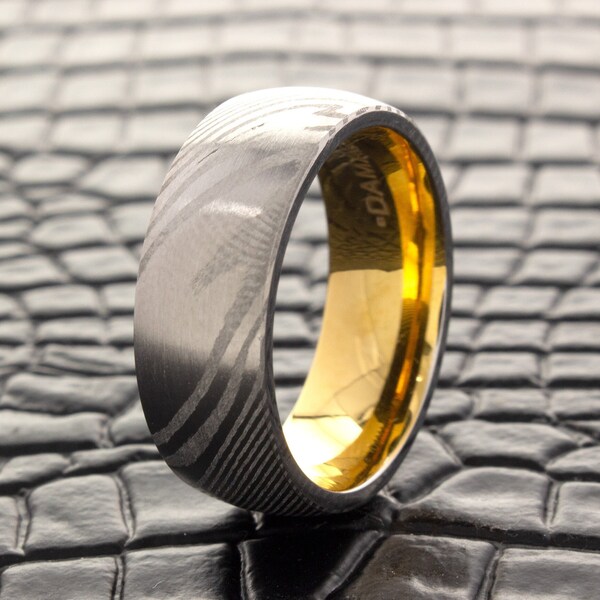 Damascus Steel Ring - Etsy