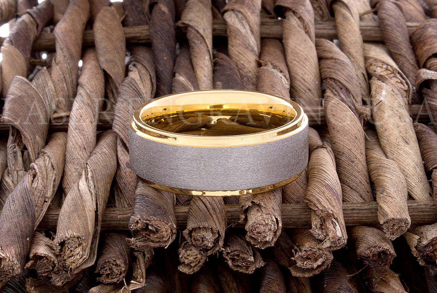 Tungsten Wedding Ring Tungsten Ring Silver Yellow Gold 8MM Men | Etsy