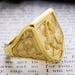 Polish-lithuanian Commonwealth Solid Gold Signet Ring, Pogonia Coat of ...