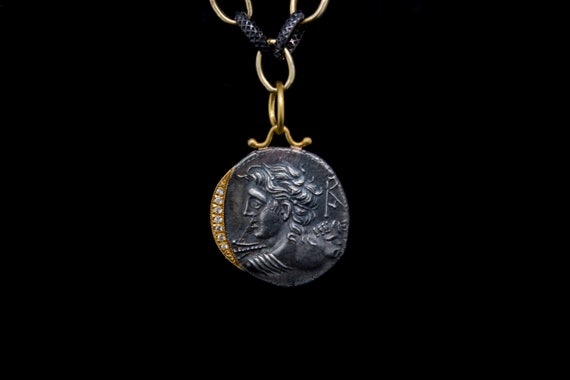 Etruscan God Vejovis and Two Lares Ancient Roman Pendant - Etsy