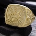 Templar Cross Solid Gold Signet Ring, Knights Templar Christian Ring ...