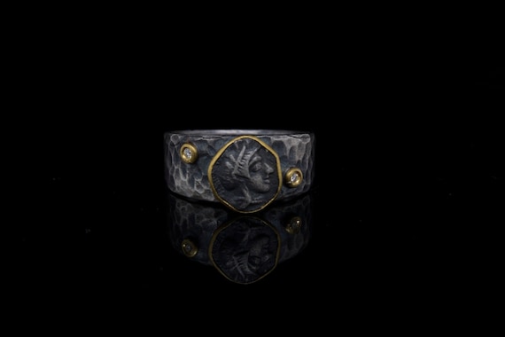 Hammered Goddess Athena Ring Ancient Greek Ring Handmade - Etsy