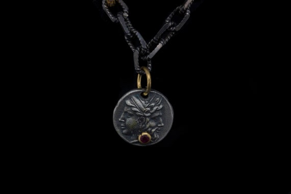 Roman God Janus Ancient Roman Pendant Handmade Pendant 24k - Etsy