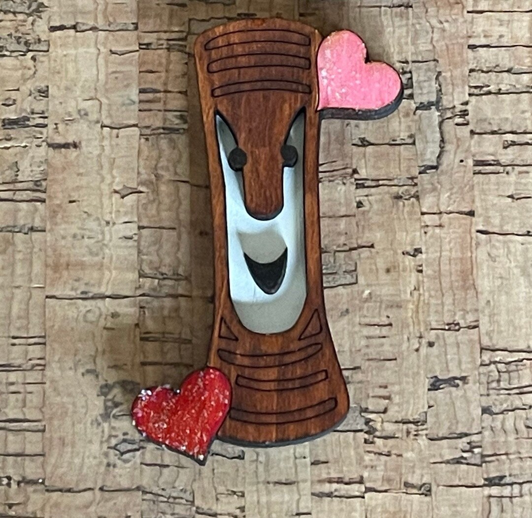 Handcrafted the Original TIKI BOB Tiki Lounge Retro Valentines Day ...