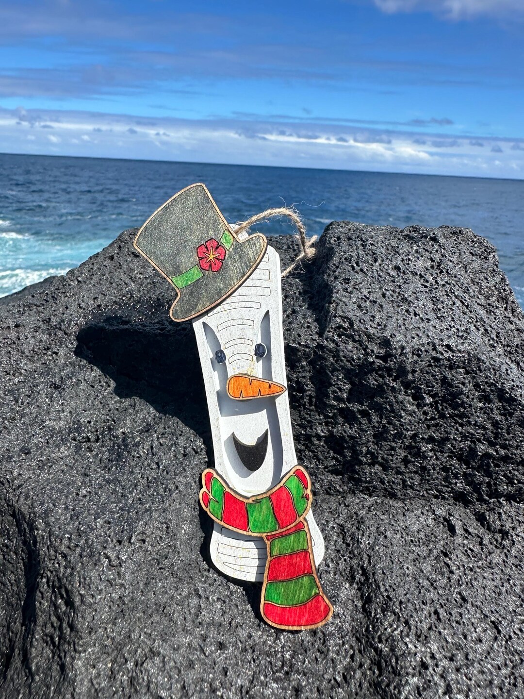 2024 Tiki Bob Frosty the Snowman Christmas Tree Ornament - Etsy