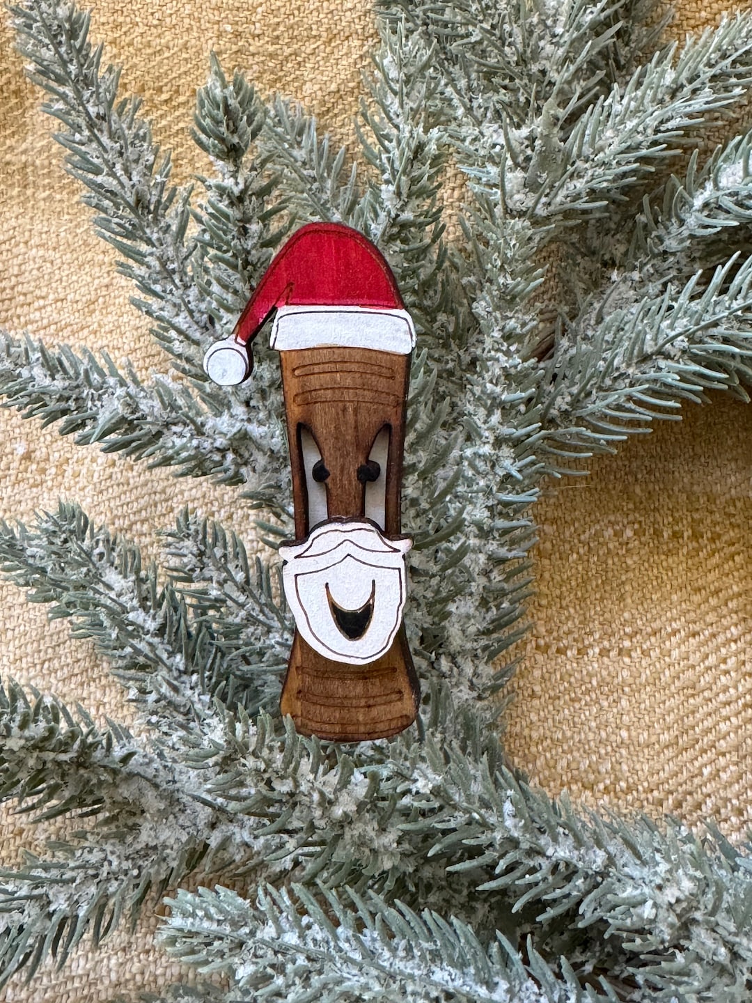 Adorable Tiki Bob Santa Claus Pin - Etsy
