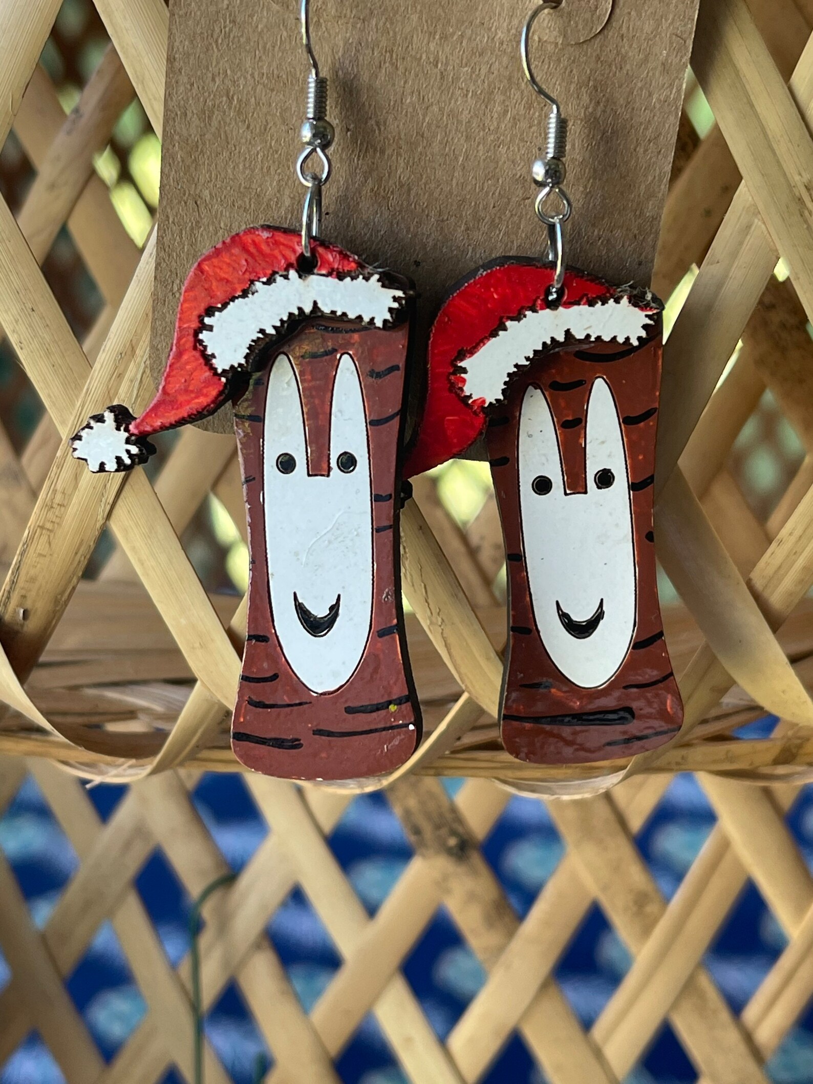 Adorable Handcrafted Tiny TIKI BOB Santa Claus Christmas Tiki Lounge ...