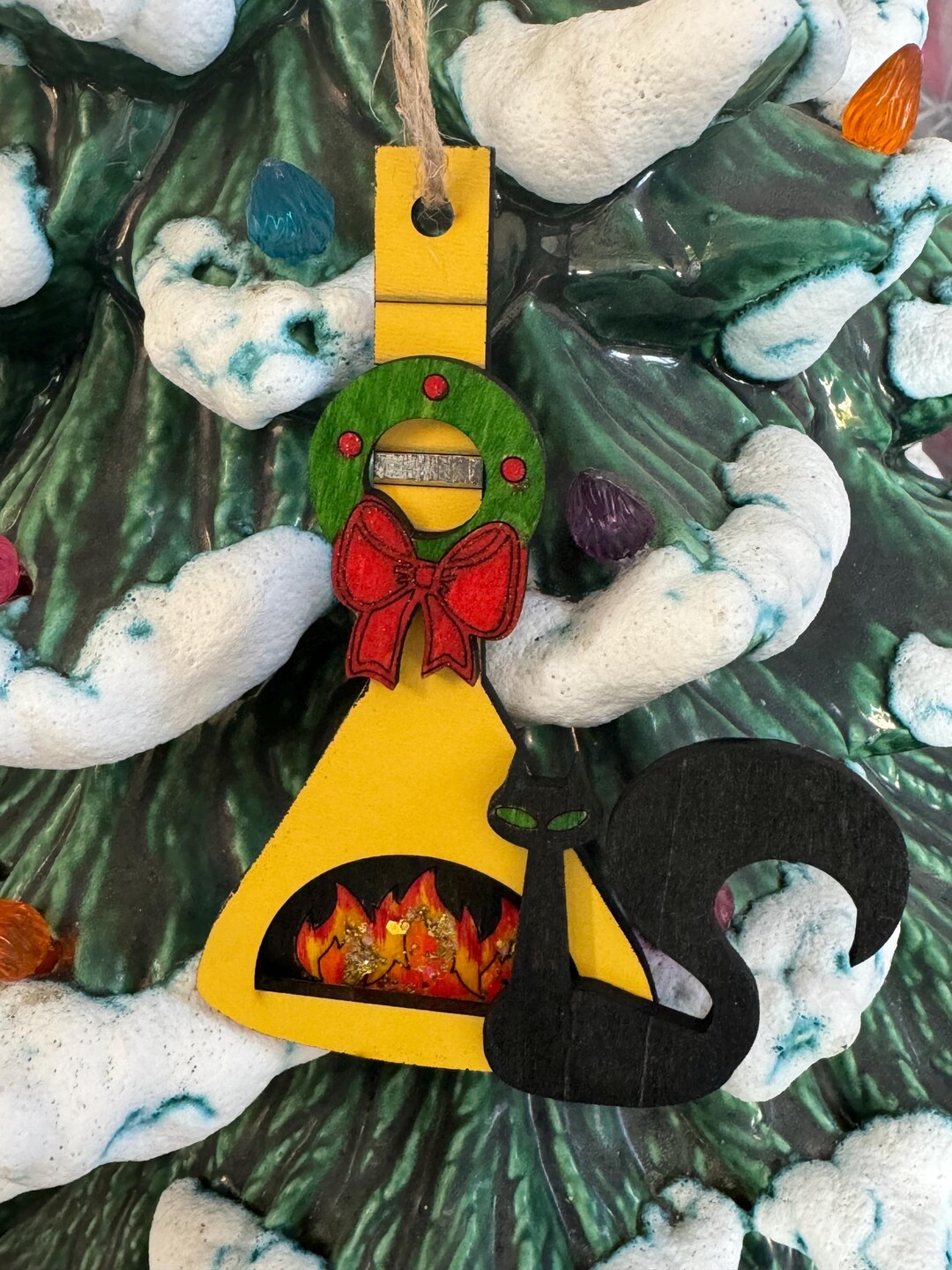 The Origina Handcrafted Wooden 60s and 70s Retro Fireplace Malm MCM Mid ...