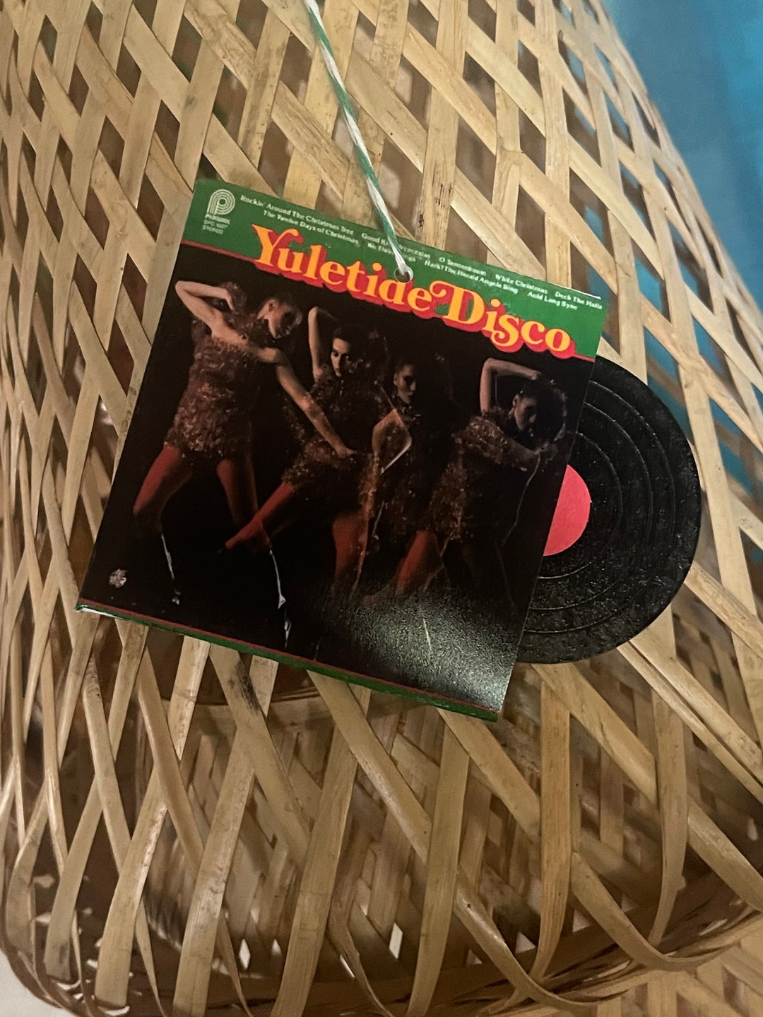 Classic Christmas Tree Ornament Mini Record Album Yuletide Disco - Etsy