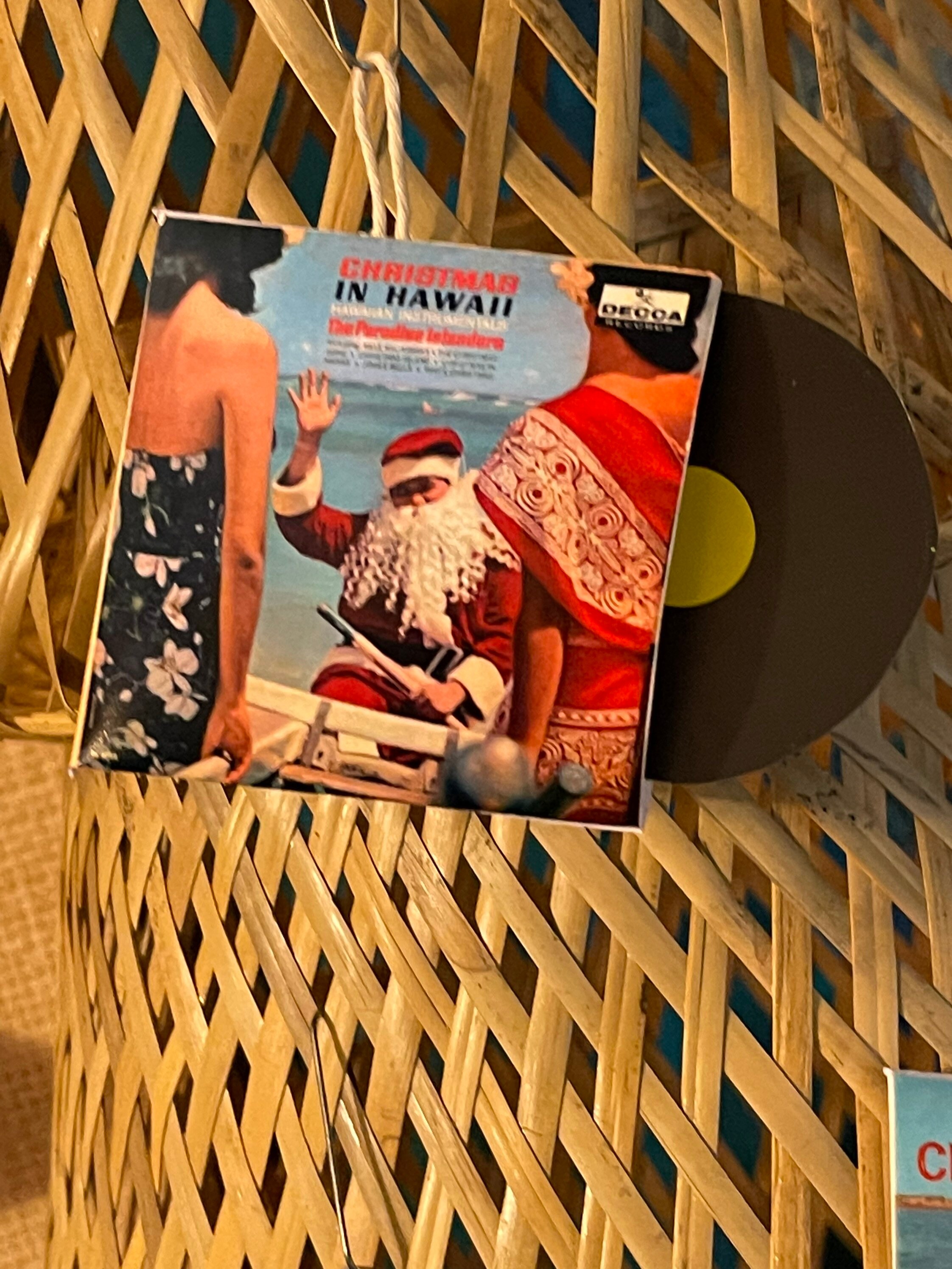 Tiki Christmas Tree Ornament Set Mele Kalikimaka Mini Hawaiian - Etsy