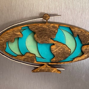 Awesome Witco Inspired Globe World Map Magnet Mid Century - Etsy