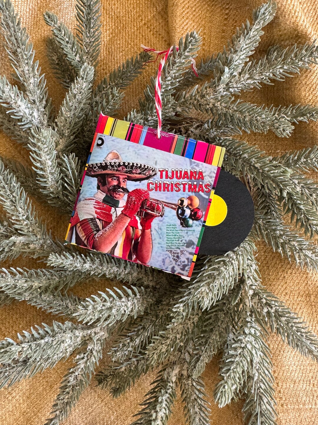 Classic Christmas Tree Ornament Mini Record Album Tijuana Christmas - Etsy