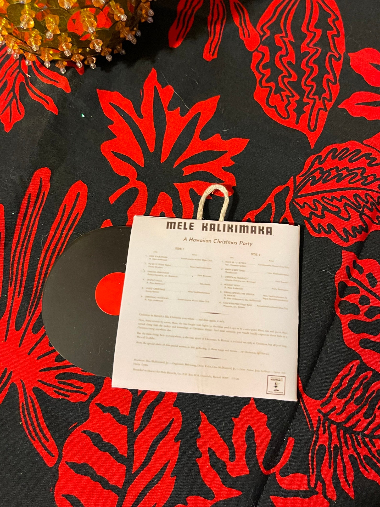 Tiki Christmas Tree Ornament Set Mele Kalikimaka Mini Hawaiian - Etsy