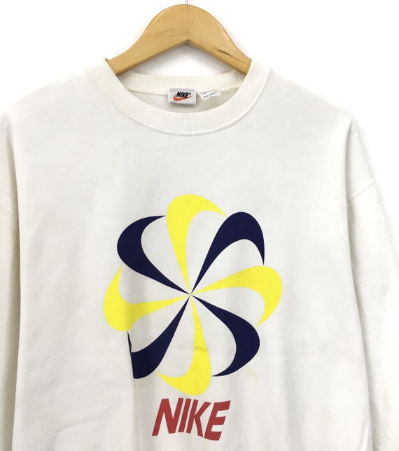 Rare! Nike Swoosh Pinwheel 90s Big Logo Embroidery Sp… - Gem