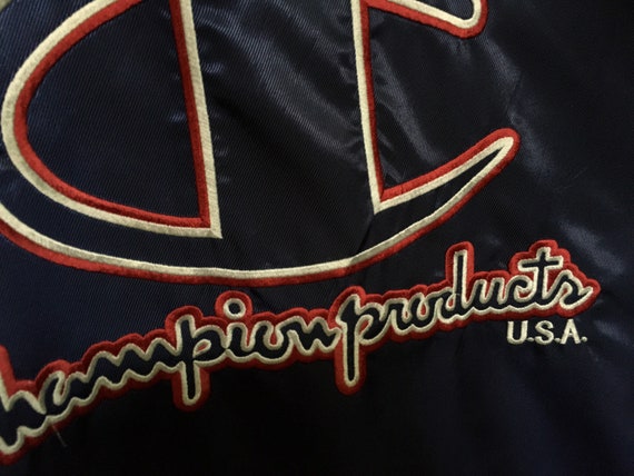 Rare! 90s Champion Products Big Logo Embroidery Spell… - Gem