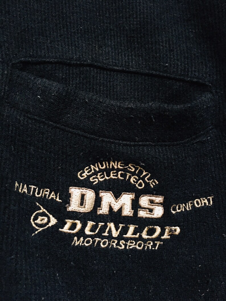 Rare Dunlop Motorsport DMS 90s Logo Embroidery Half Zip - Etsy