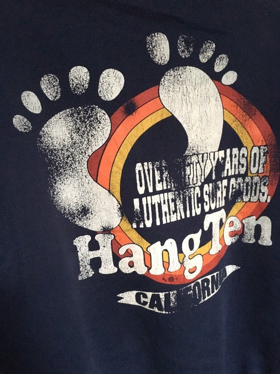 Vintage Rare Hang Ten California Big Logo Crewneck Sw… - Gem