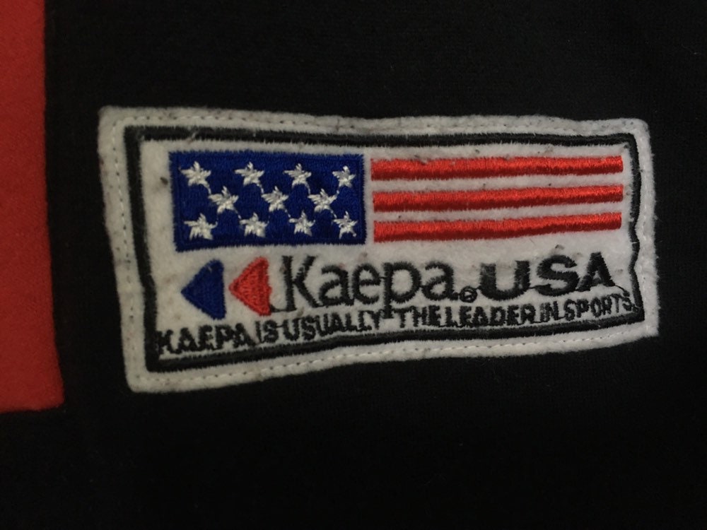 Rare! Vintage Kaepa USA Big Logo Embroidery Crewneck Sweatshirt Jackets ...