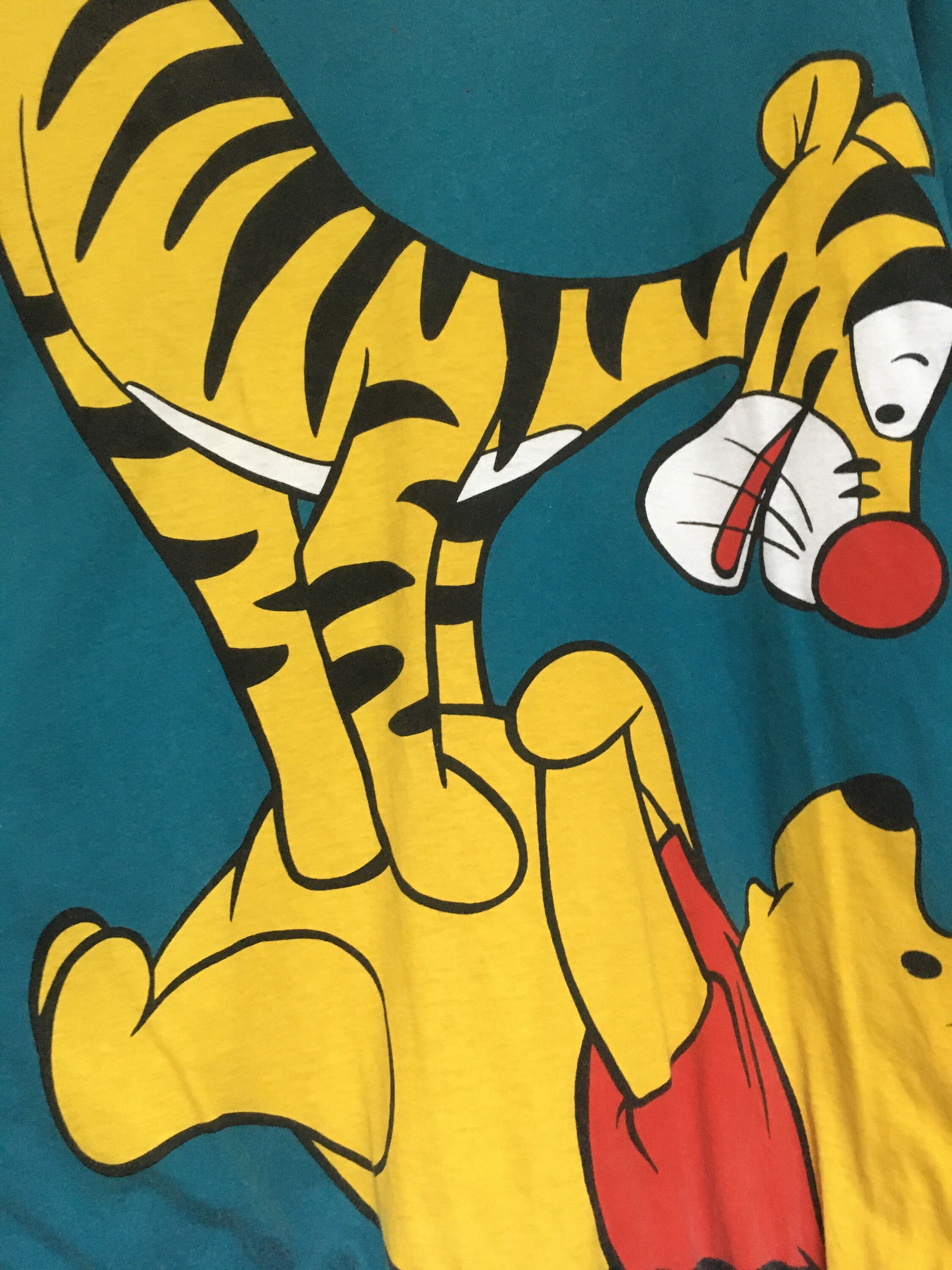 Rare! Winnie Pooh Tigger the Disney Store Cartoon Reversible Big Logo ...