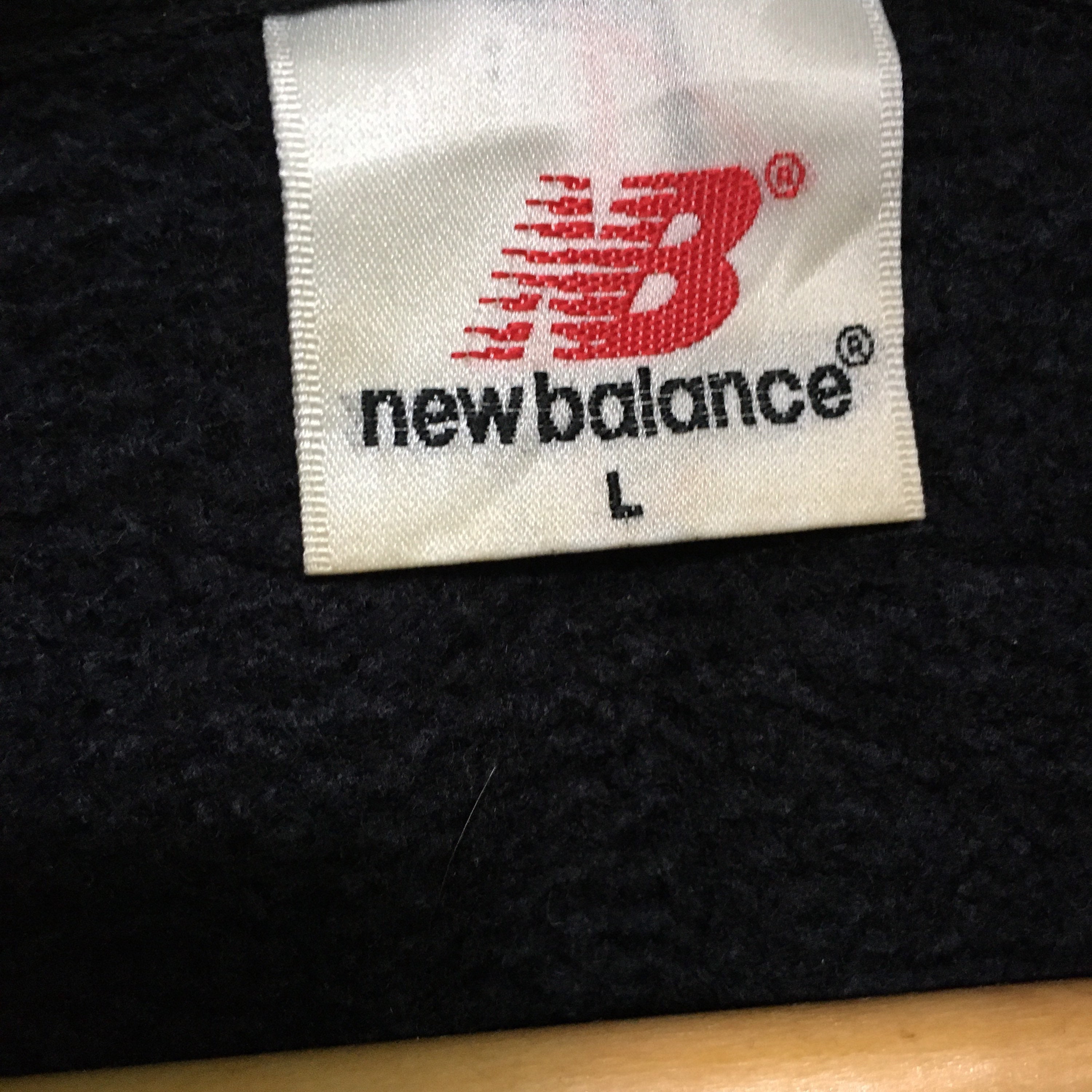 Rare New Balance Side Tape Small Logo Embroidery Spellout Hoodies ...