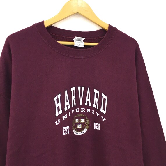 Rare! Harvard University Big Logo Embroidery Spellout… - Gem