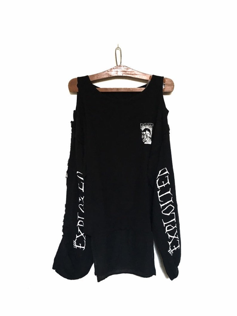 Rare!! Vintage the Exploited Punk Muslin Shirt Punk Gang Punk Rock ...