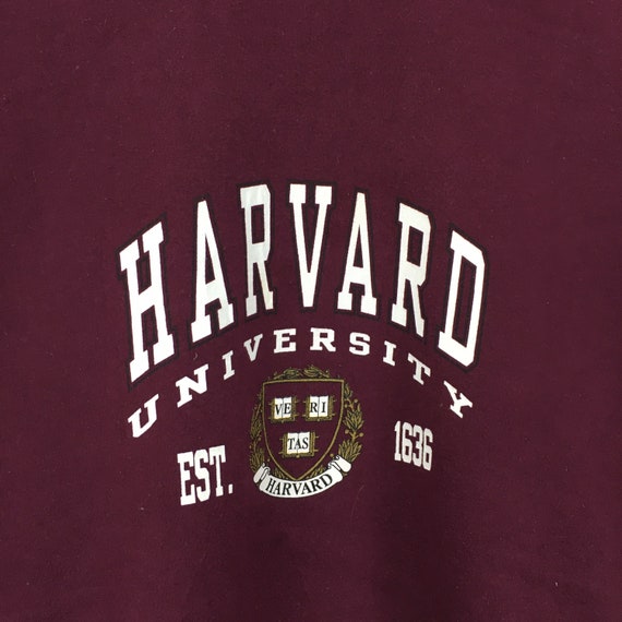 Rare! Harvard University Big Logo Embroidery Spellout… - Gem