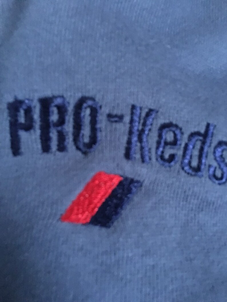 Vintage Pro Keds Small Logo Spell Out Embroidery Crewneck Sweatshirt ...