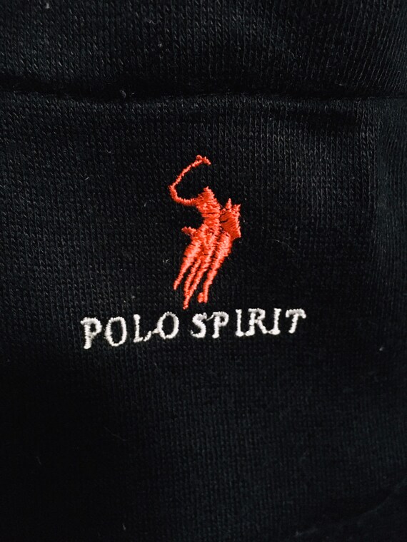 Rare! Polo Spirit Small Logo Embroidery Spellout Crew… - Gem