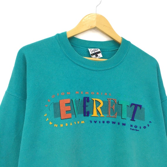 Rare! Everett Memorial Gopher Sport Vintage 90s Big L… - Gem