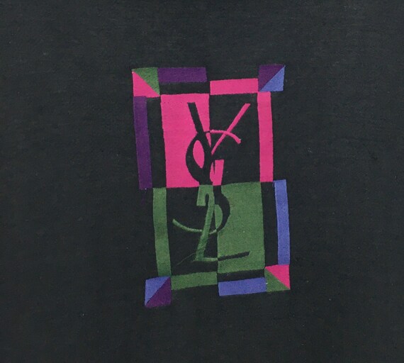Rare! YvesSaintLaurent YSL Big Logo Embroidery Vintag… - Gem