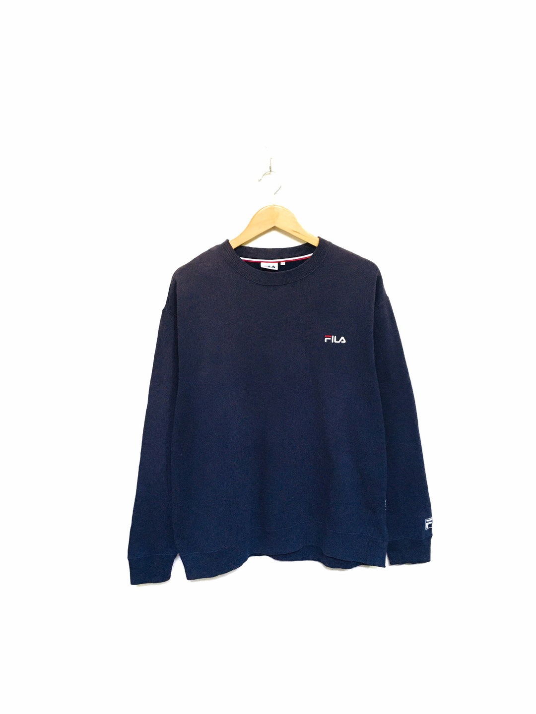 Rare Fila Small Logo Embroidery Spellout Vintage 90s Crewneck ...