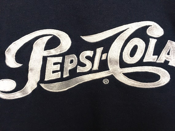 Rare! Pepsi Cola Coke Big Logo Embroidery Spellout Vi… - Gem