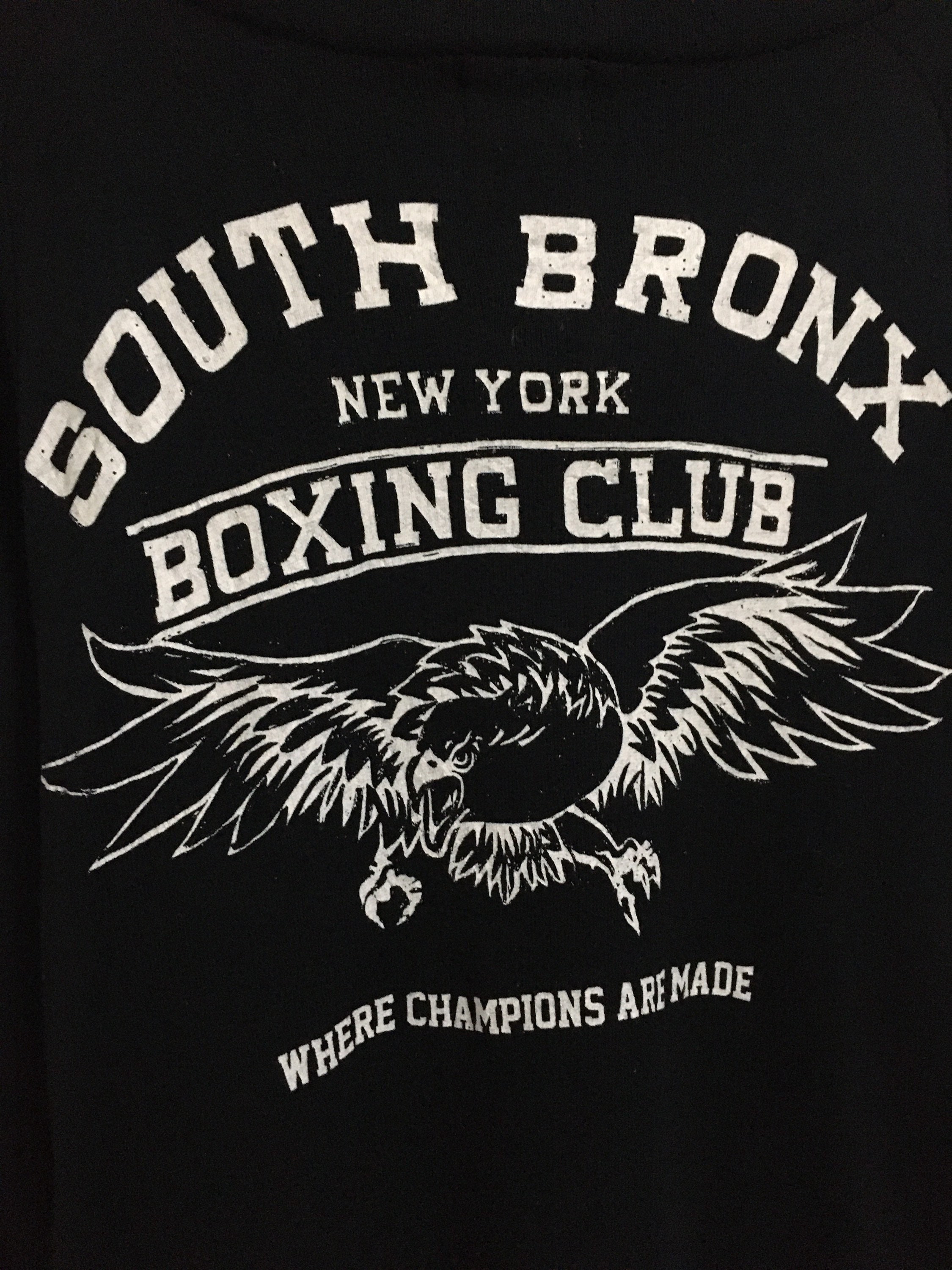 Rare South Bronx Boxing Club New York Big Logo Spellout Vintage Sweater ...