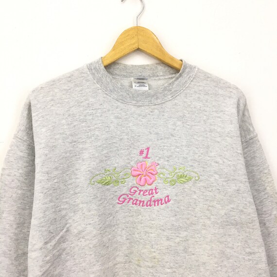 Rare! Rose Great Grandma Big Logo Embroidery Spellout… - Gem