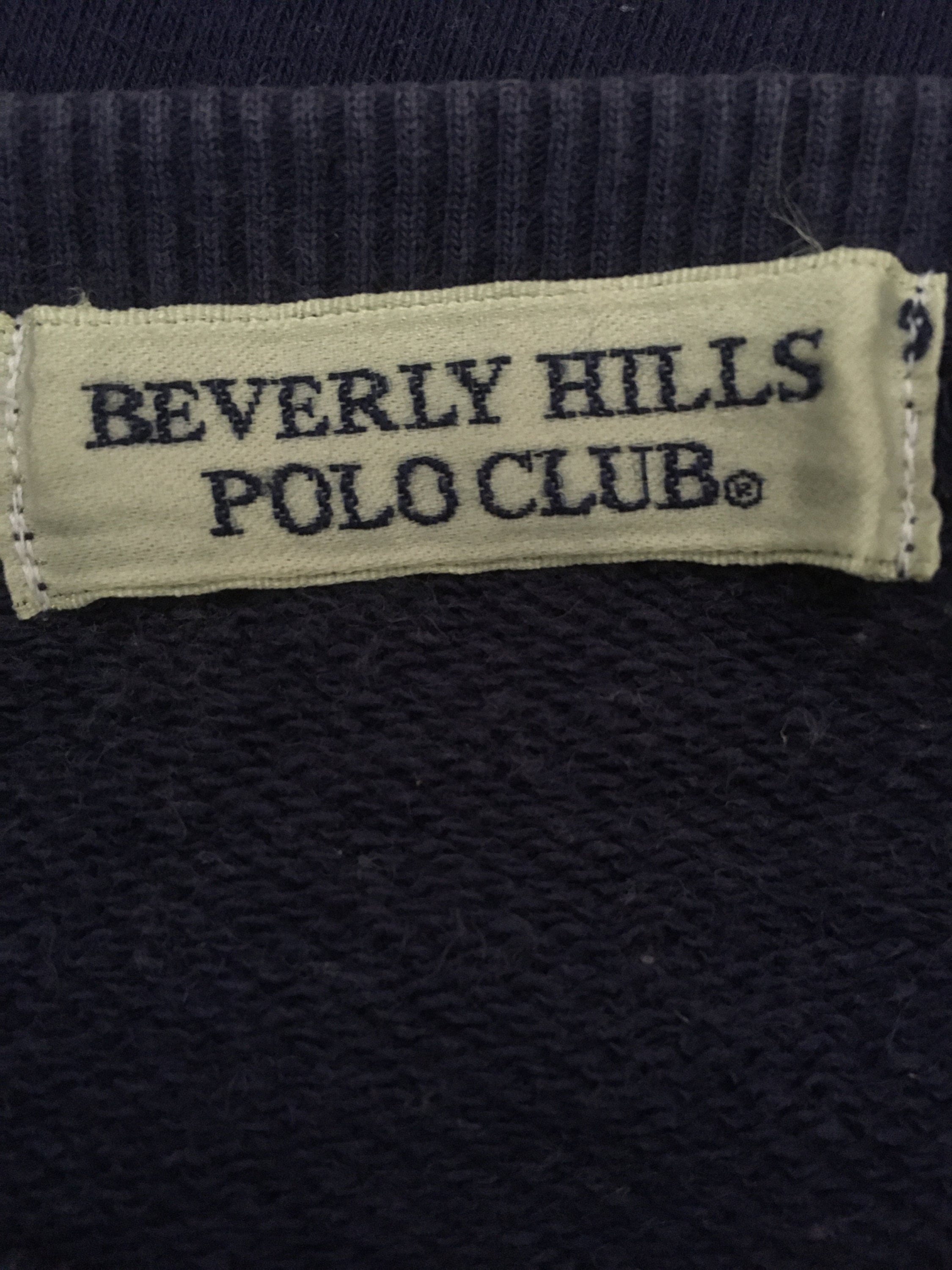 Rare Beverly Hills Polo Club BHPC Big Logo Embroidery Crewneck ...